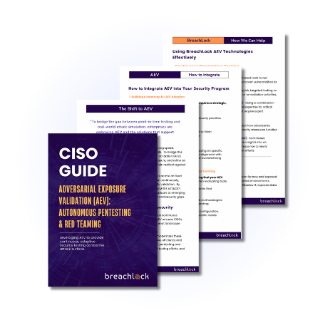 CISO Guide | Adversarial Exposure Validation (AEV)